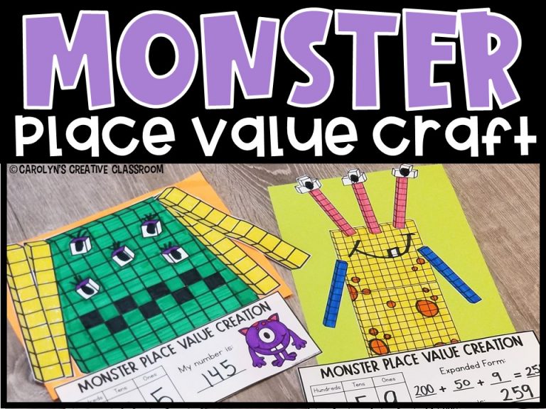 Place Value Creativity [Halloween Monster Math Theme]