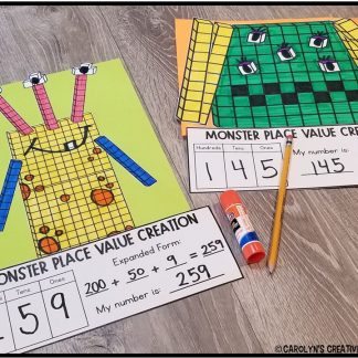 Place Value Creativity [Halloween Monster Math Theme]