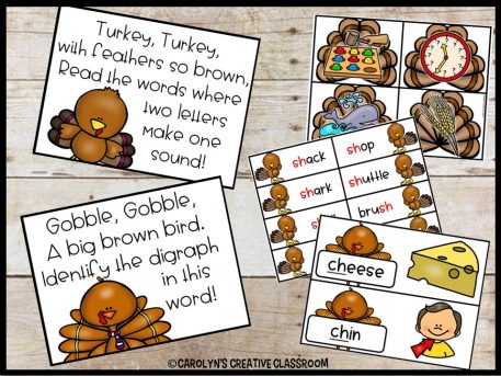 Turkey Literacy Center – Digraph Center (CH, PH, SH, TH, WH Digraphs)
