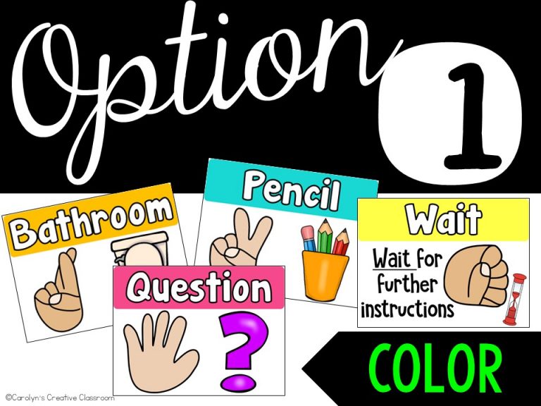 EDITABLE Hand Signal Posters, Student Reader, Teacher Book, Anchor Chart