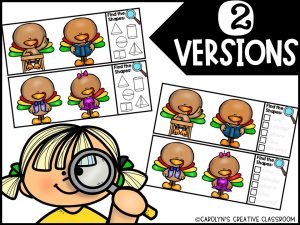 I Spy 3D Shapes (Kindergarten) – November [Turkeys] – Carolyn's ...