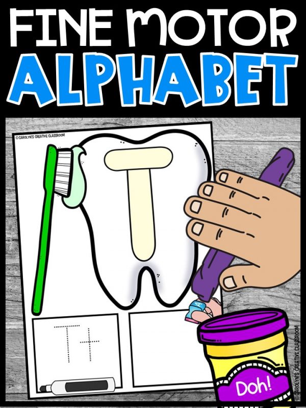 Alphabet Mat Dental Health | Alphabet Playdoh Stampers | Dental & Tooth ...