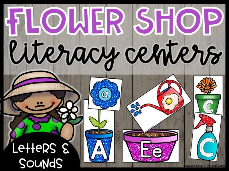 Flower Shop Dramatic Play: Alphabet and Beginning Sounds Centers