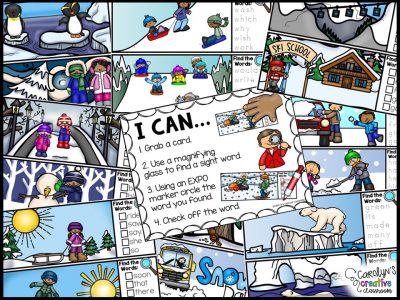 I Spy Dolch Sight Words – January Edition [Winter Theme] – Carolyn's ...