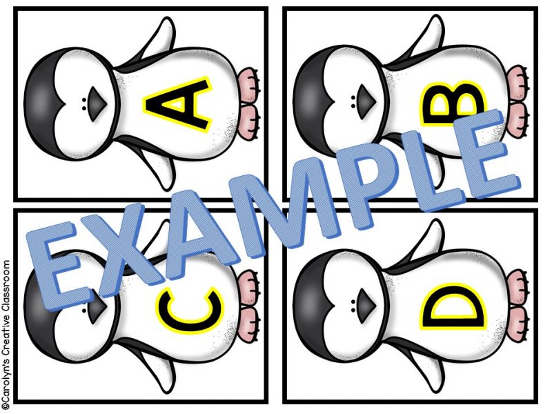 Penguin Alphabet Literacy Center – Winter Center