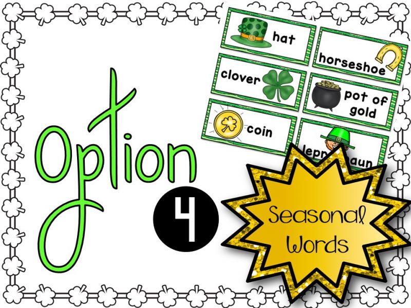 March Sensory Bins – Literacy Centers