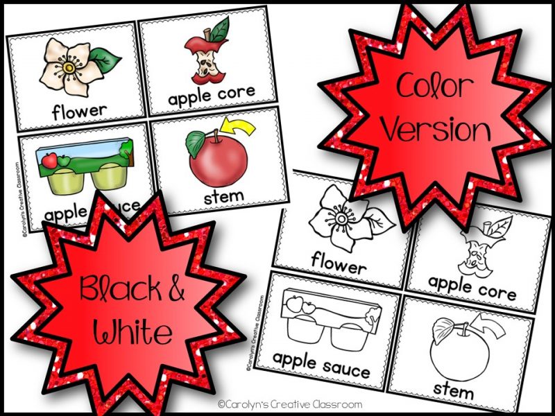 September Write the Room – Apples and Johnny Appleseed Write the Room