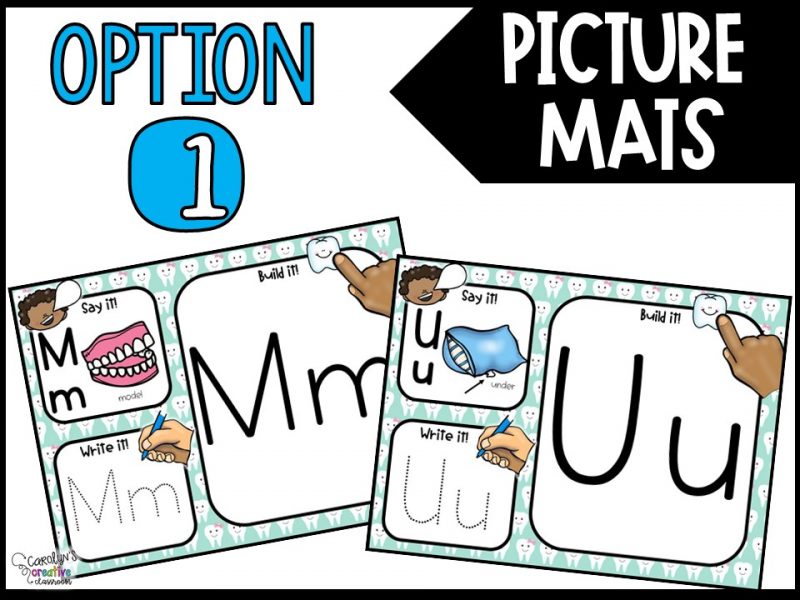 Alphabet Mats – Dental Health Theme