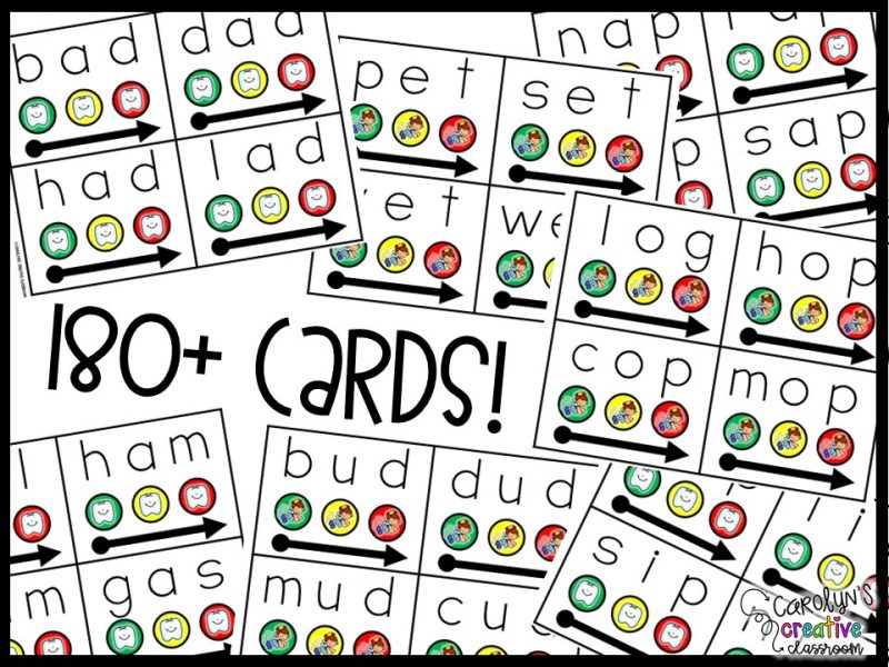 Dental Health Literacy Center – Blending CVC words Center