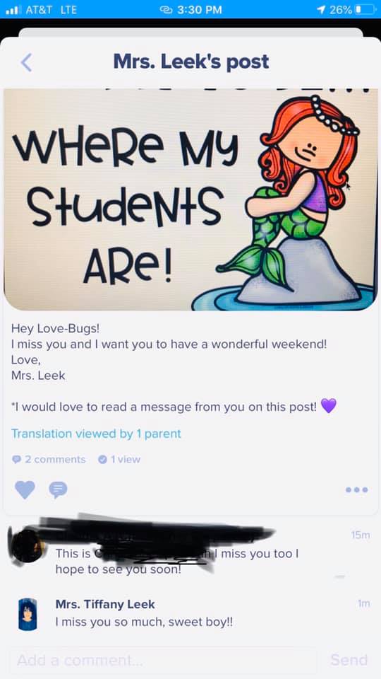 Teacher Postcards: We miss you students! – Carolyn's Creative Classroom