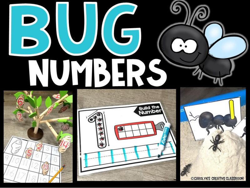 Numbers and Counting Math Center | Math Bug Center | Bug Numbers ...