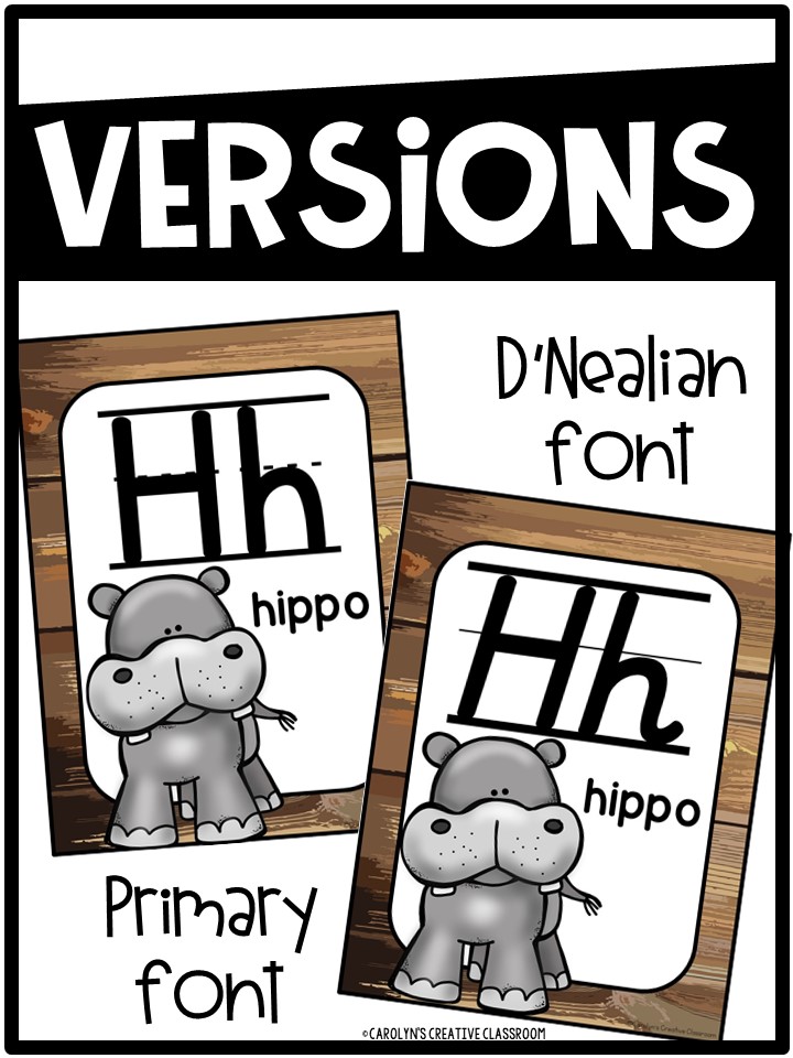 Farm Alphabet Posters (Set #2) – Farmhouse Classroom Decor