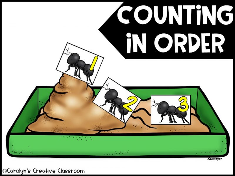 Numbers and Counting Math Center | Math Bug Center | Bug Numbers