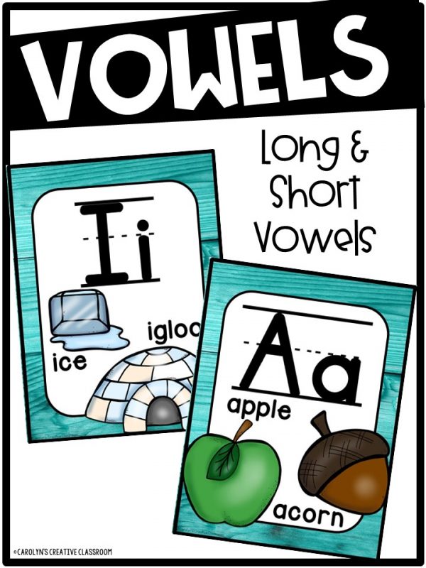 Teal Wood Alphabet Posters – Teal Classroom Decor