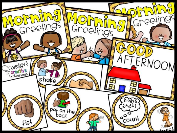 Editable Morning Greetings Choices – Greeting Signs Monkey