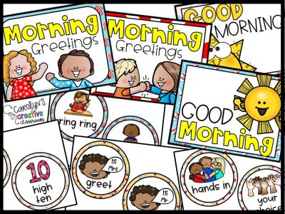 Editable Morning Greetings Choices – Greeting Signs Circus Theme