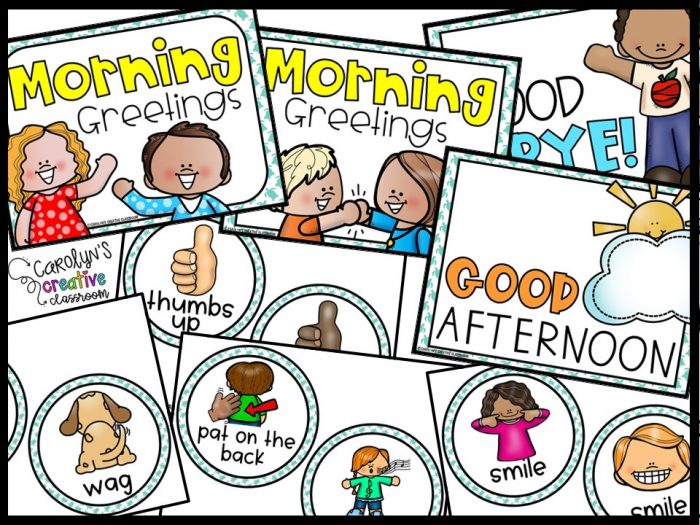 Editable Morning Greetings Choices – Greeting Signs Ocean Sea turtle theme