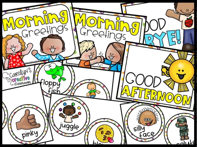 Editable Morning Greetings Choices – Greeting Signs Space Aliens