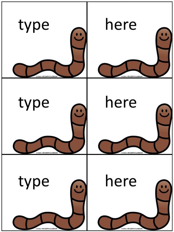 Worm Games – Alphabet and Sight Word Game Literacy Center