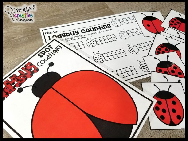 Number Sense and Counting Math Center | Math Bug Center | Ladybug ...