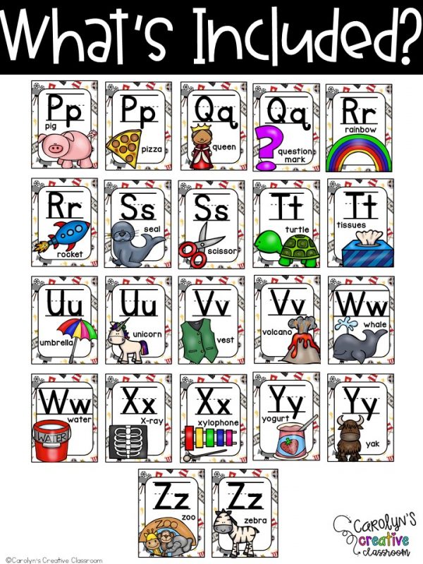 Hollywood Alphabet Posters – Hollywood Decor