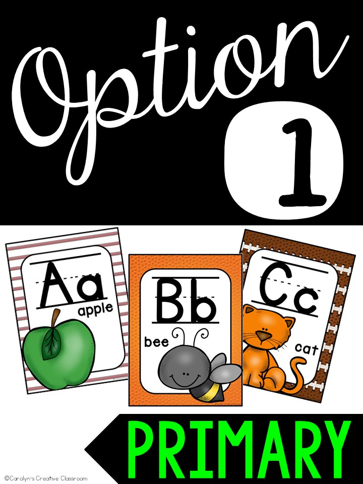 Sports Alphabet Posters – Sports Decor