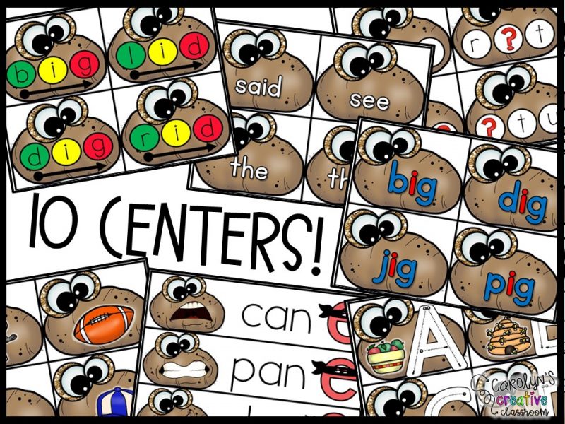 BUNDLED Hot Potato Reading Game Cards (Alphabet, CVC, CVCe, Sounds ...
