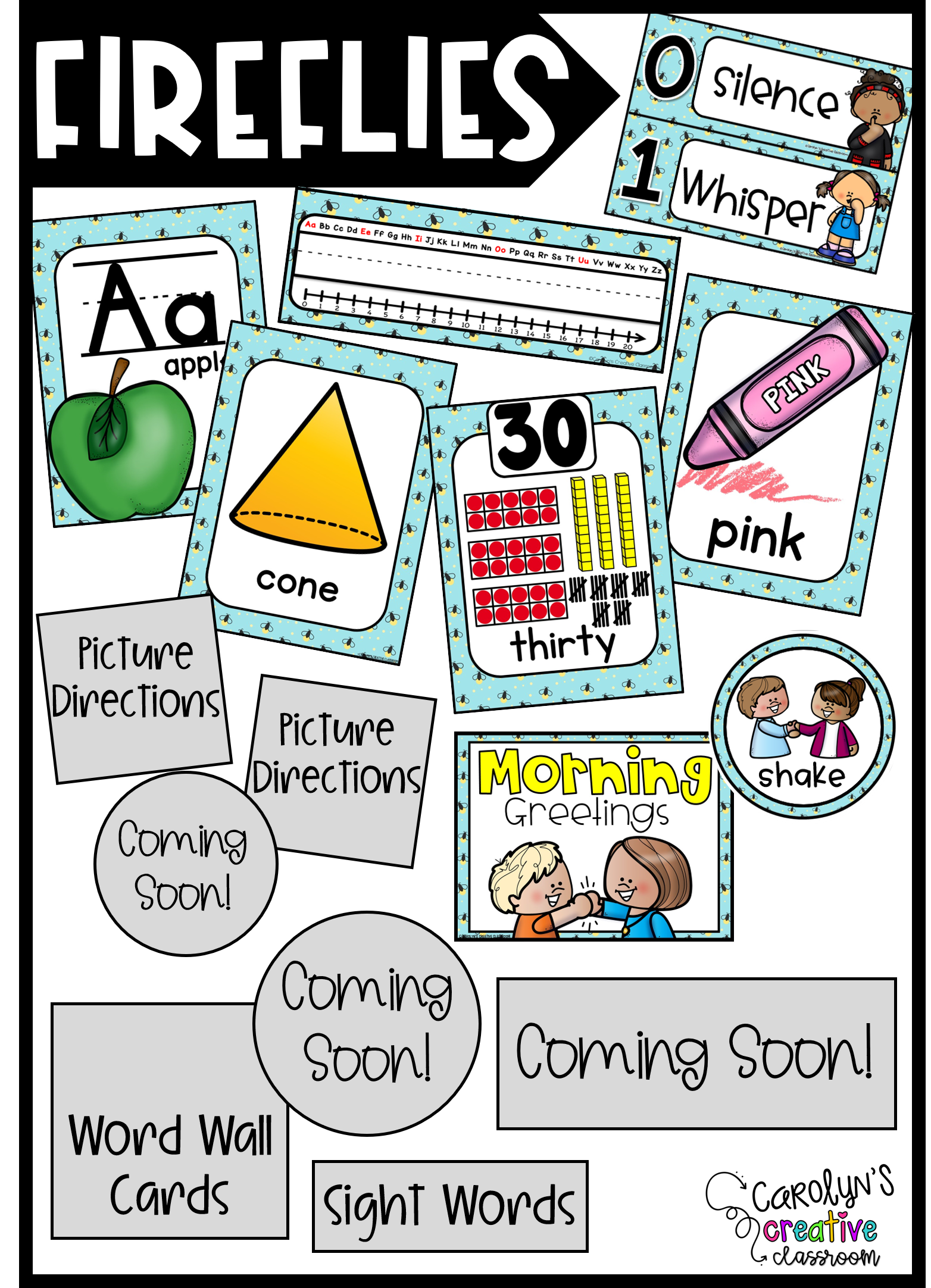 Fireflies Decor – Carolyn's Creative Classroom
