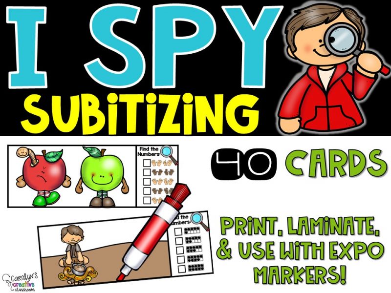 I Spy Subitizing Numbers 1-20 – September Edition (Apples, Johnny ...
