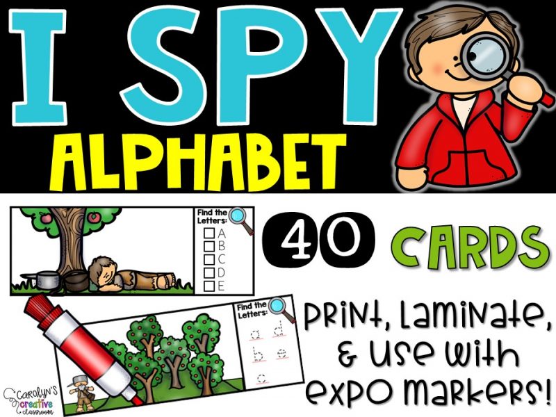 I Spy Alphabet Letters – September Edition (Apples, Johnny Appleseed)