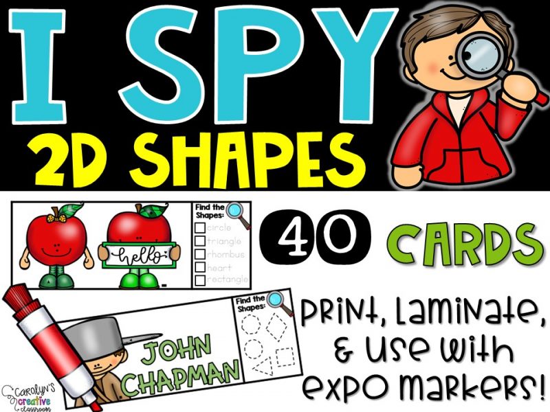 I Spy 2D Shapes – September Edition (Apples, Johnny Appleseed)