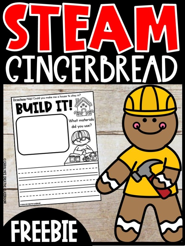 Gingerbread STEAM & STEM activities FREEBIE