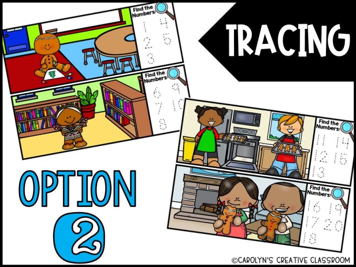 Search and Spots Numbers 1-20 – Gingerbread Numbers Math Center