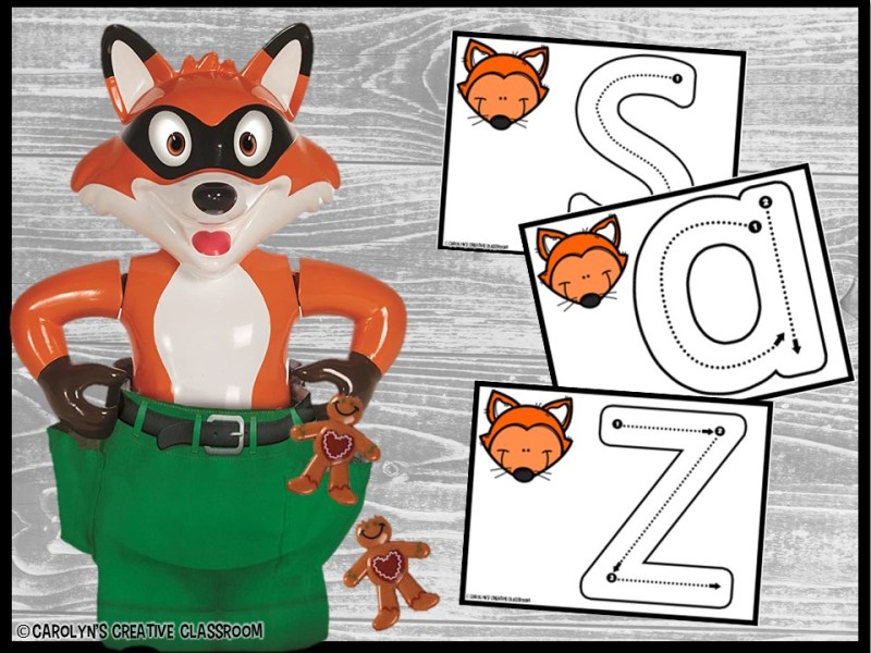 Gingerbread Game Cards FREEBIE: Catch the Fox Game