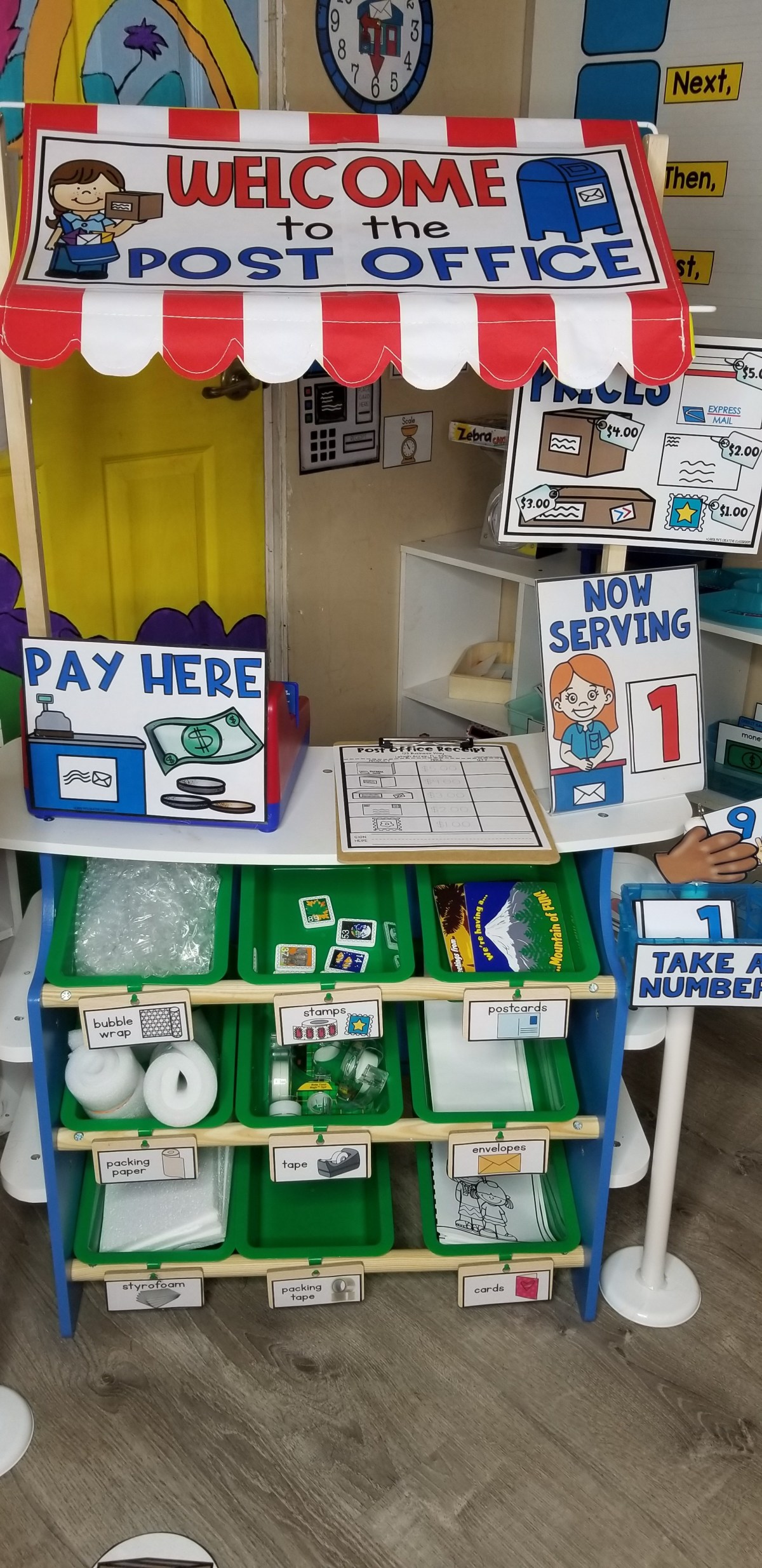 Post Office Dramatic Play