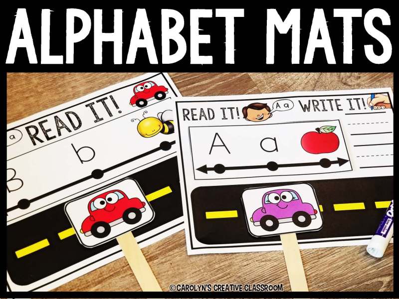 FREEBIE Ham & Eggs Alphabet Mat