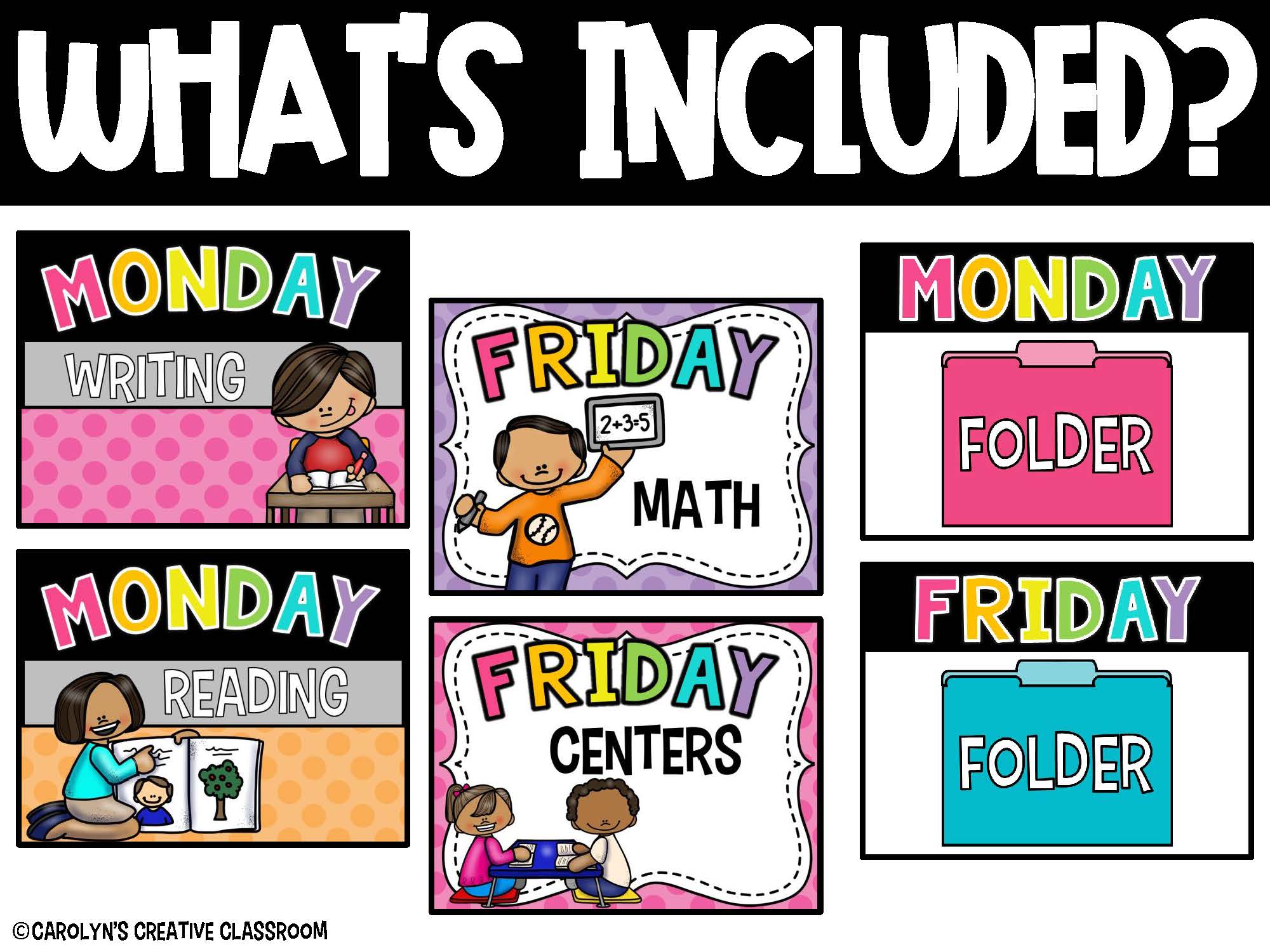 File Folders – File your copies by subject and day! Organizational ...