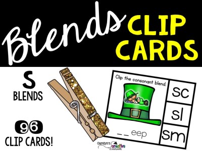 Interactive Blends Anchor Chart [Consonant Blends L, R, S] – Carolyn's ...