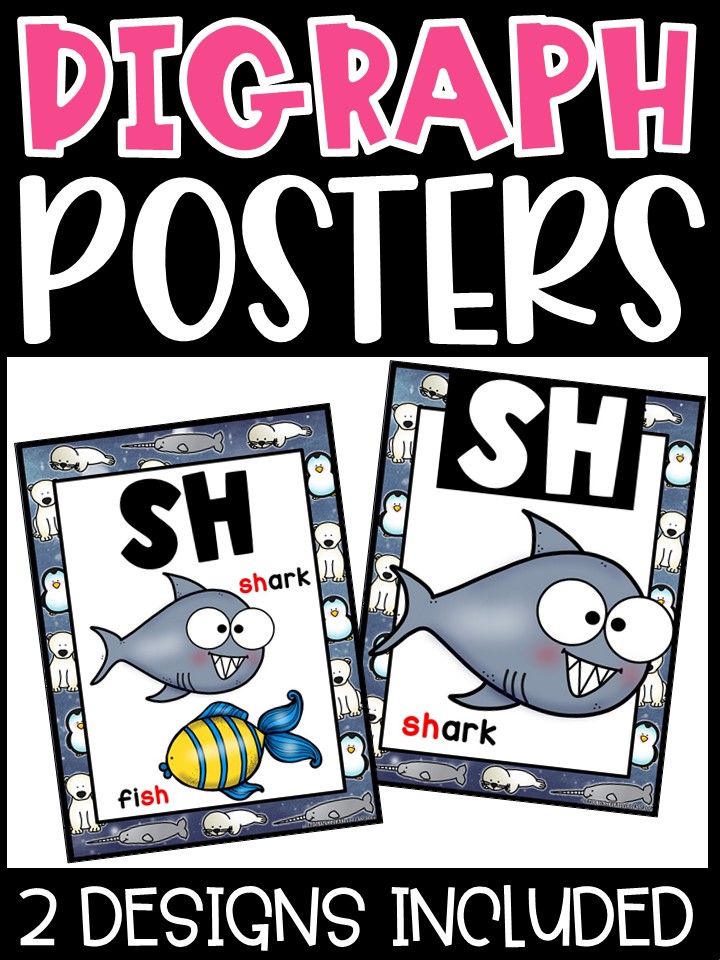 Winter Animals Digraph Posters – Sound Wall Digraphs