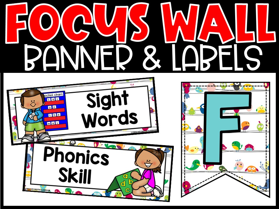 Bird 1 Reading Focus Wall and Banner