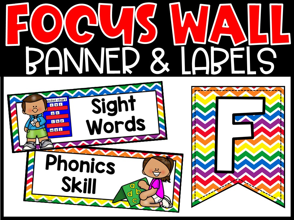 Rainbow 6 Reading Focus Wall and Banner