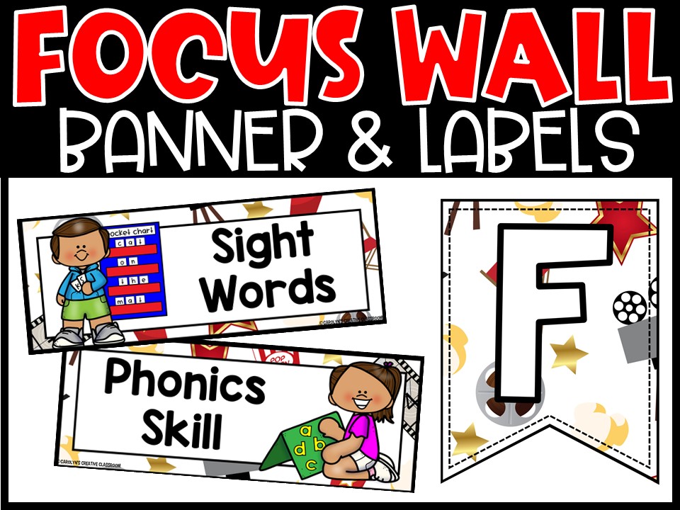 Hollywood 1 Reading Focus Wall and Banner