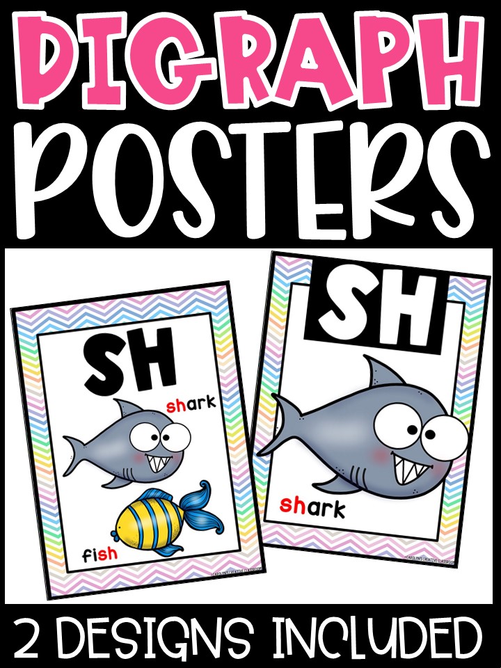 Pastel 2 Digraph Posters – Sound Wall Digraphs