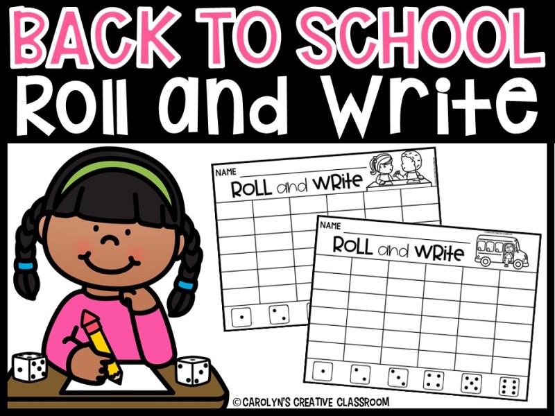 August Roll and Write – EDITABLE PowerPoint