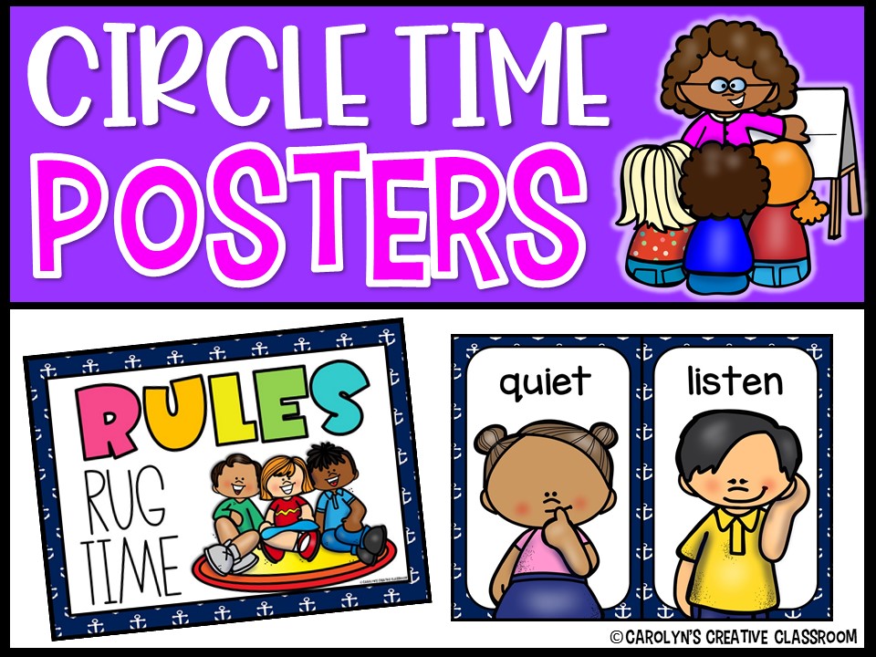 Carpet Rules Posters | Circle Time Rules Posters [Nautical 3]