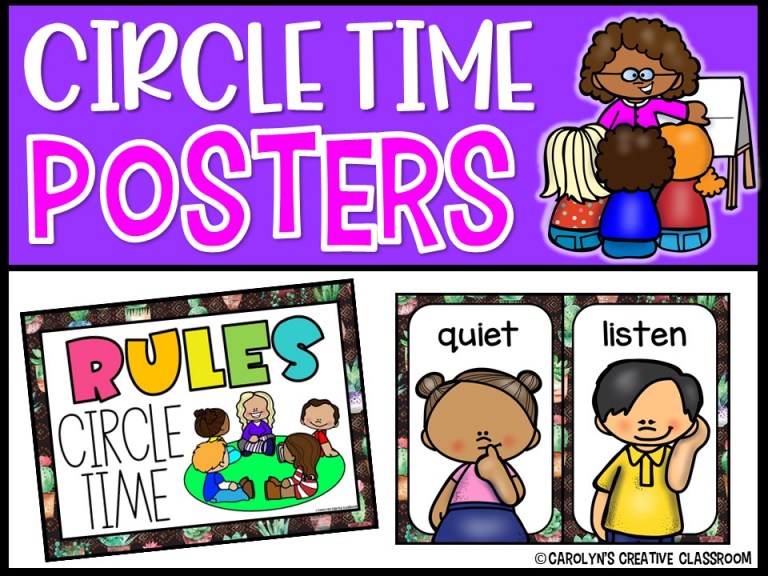 Carpet Rules Posters | Circle Time Rules Posters [Cactus 1]