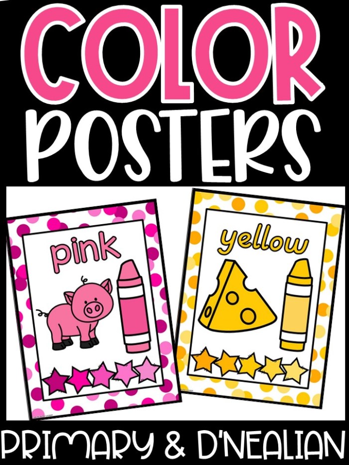 Confetti Color Posters | Classroom Decor