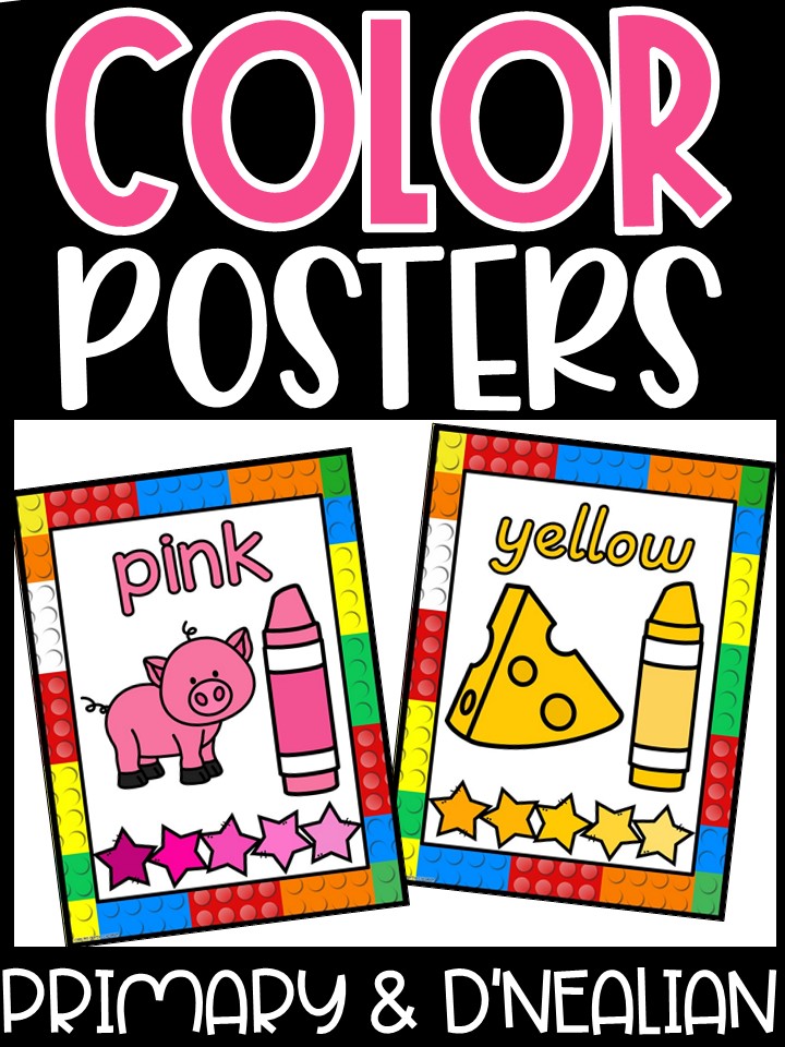 Blocks Color Posters | Classroom Decor
