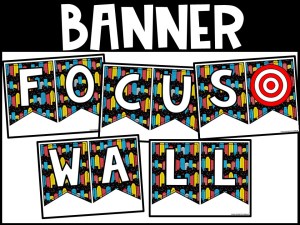 Super Hero Reading Focus Wall and Banner