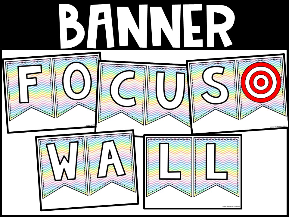 Pastel 2 Reading Focus Wall and Banner